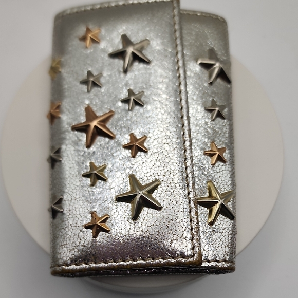 Jimmy Choo | Accessories | Jimmy Choo Tan And Cream Card Holder With ...